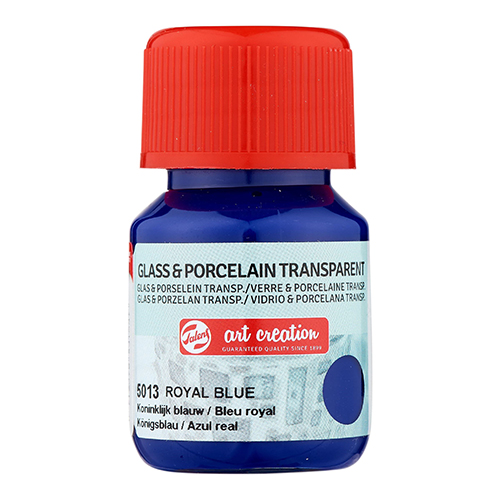 TINTA VITRAL PORCELANA TRANSLÚCIDO TALENS 30ML AZUL REAL 5013 | Olmar